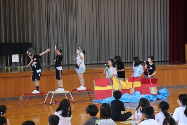 新潟市立鏡淵小学校 | トピックス | なかよしタイム（いってらっしゃい集会）
